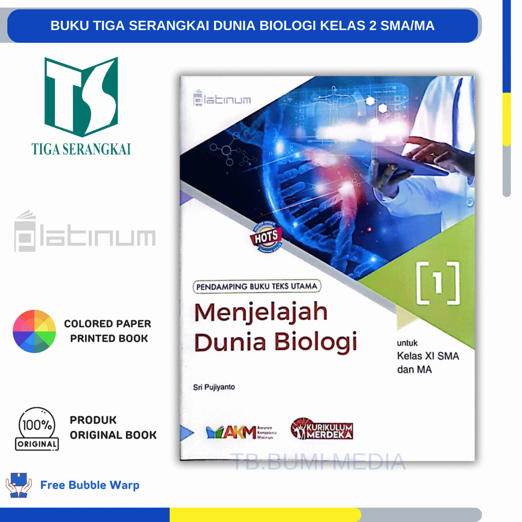 Jual Buku Paket Siswa SMA Kelas 11 Biologi XI TIGA SERANGKAI PLATINUM Kurikulum Merdeka | Shopee ...