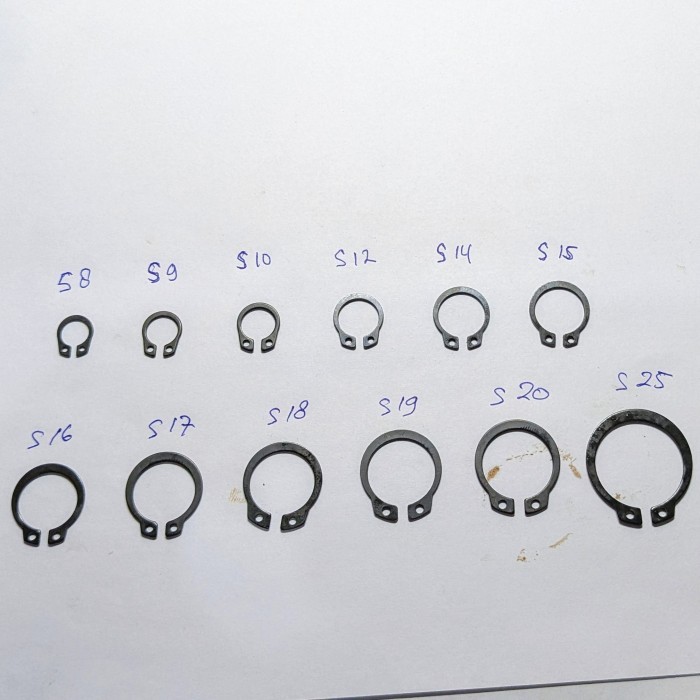 Jual Snapring Type S25 Snap ring Type S 25 Carbon Steel | Shopee Indonesia