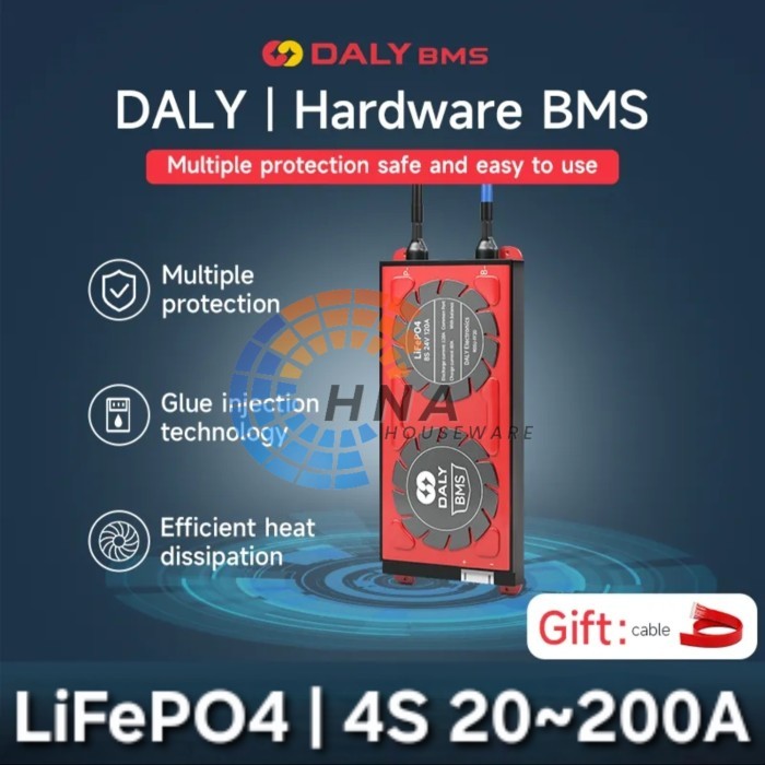 Jual BMS Daly 4S 12V Lifepo4 20A 30A 40A 50A 60A 100A Common port Lithium Iron Phosphate ...