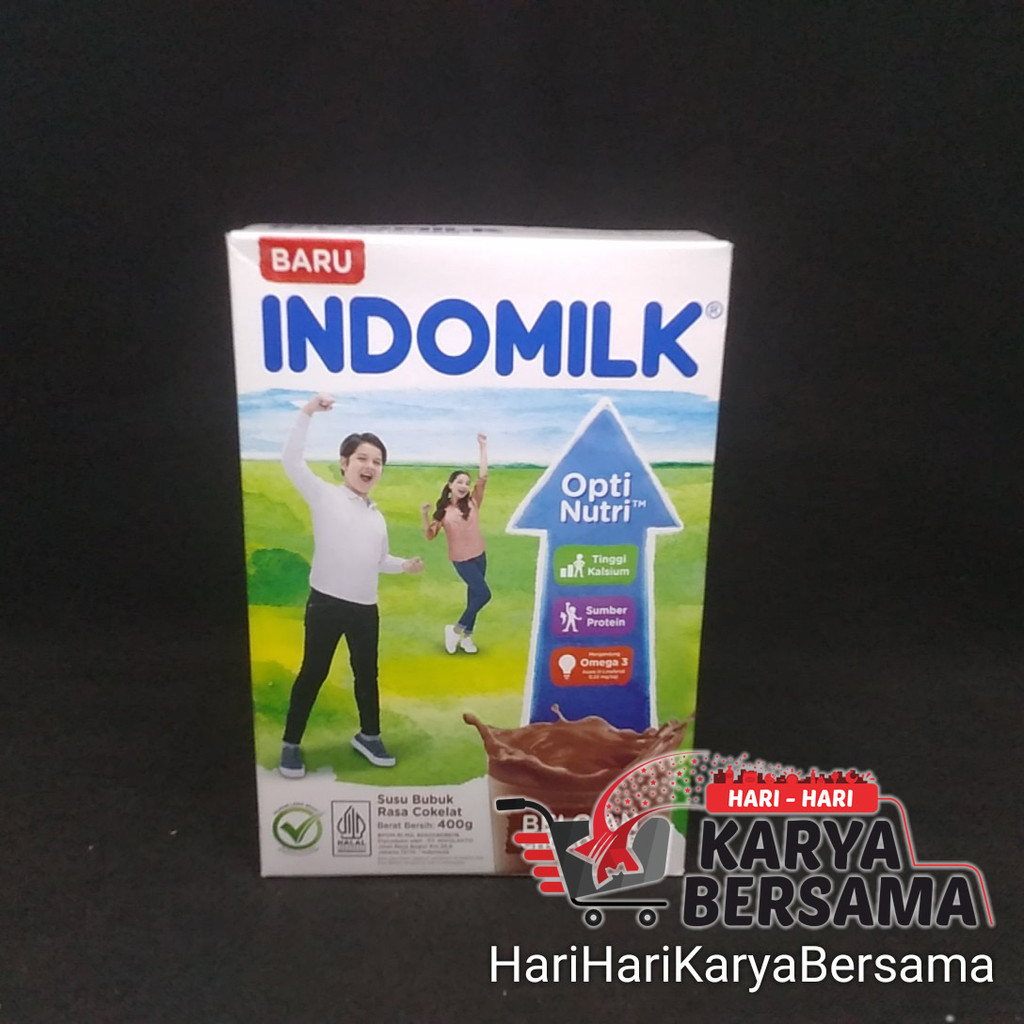 Jual SUSU BUBUK INDOMILK RASA COKELAT 400GR | Shopee Indonesia