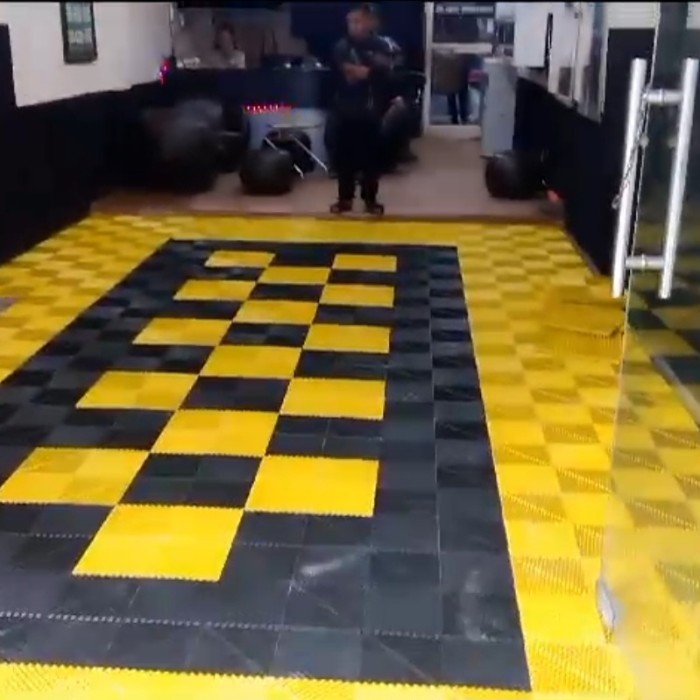 Jual Modular Floor Lantai Workshop Detailing - Kuning | Shopee Indonesia