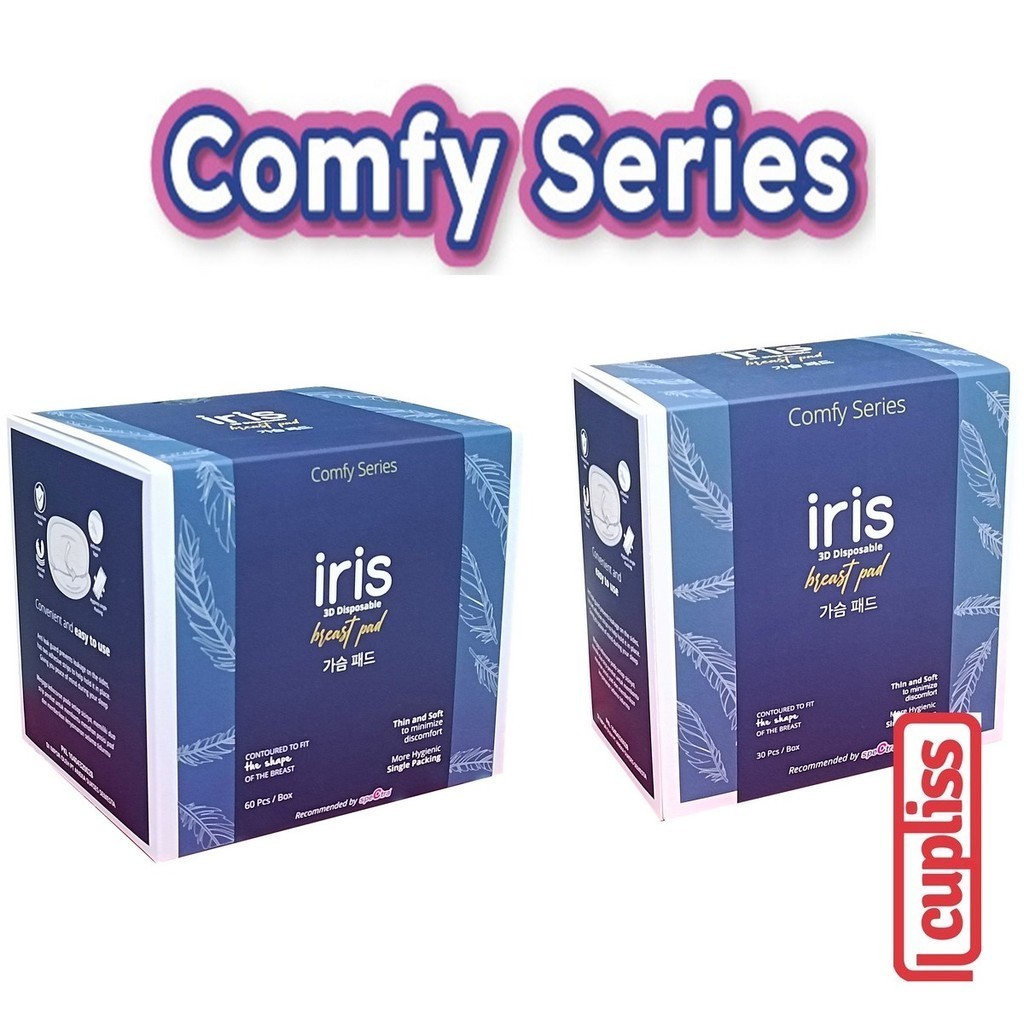 Jual Iris Disposable Breast Pad Comfy Breastpad 60 30 Pads Breastpads ...