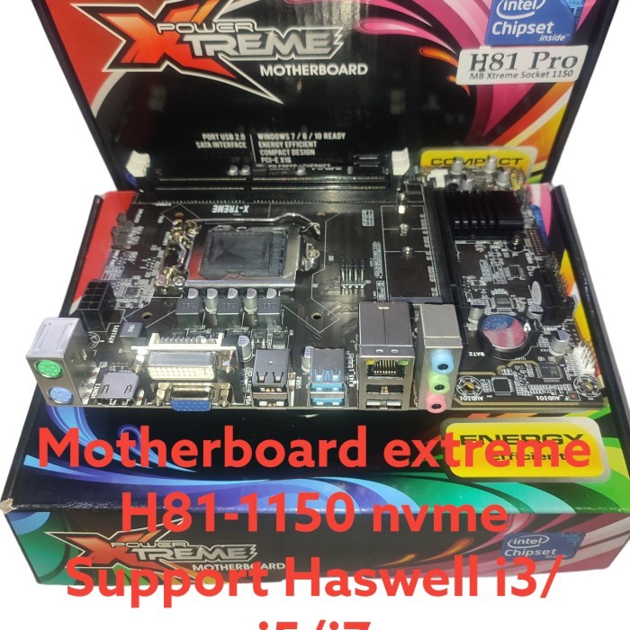 Jual MOBO Motherboard Extreme H81 Ddr3 socket 1150 support i3/i5/i7 ...