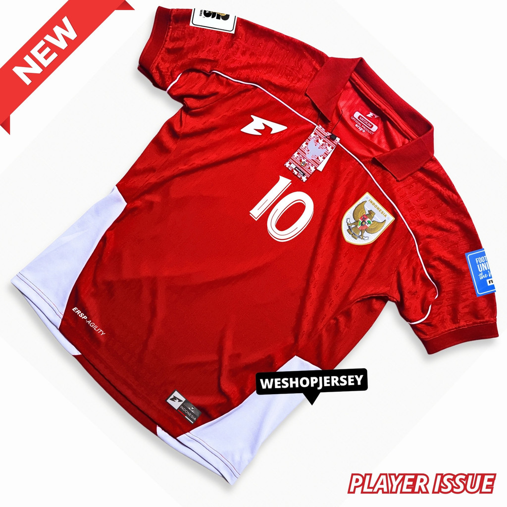 Jual PLAYER ISSUE JERSEY TIMNAS INDONESIA MERAH 2025 BAJU BOLA INDO ...