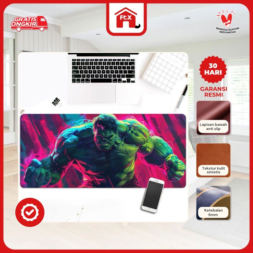 Jual Mouse Pad Gaming XXL Jumbo Mouse Pad Besar 70x30cm Marvel Avengers / Mouse Pad Kulit Super ...