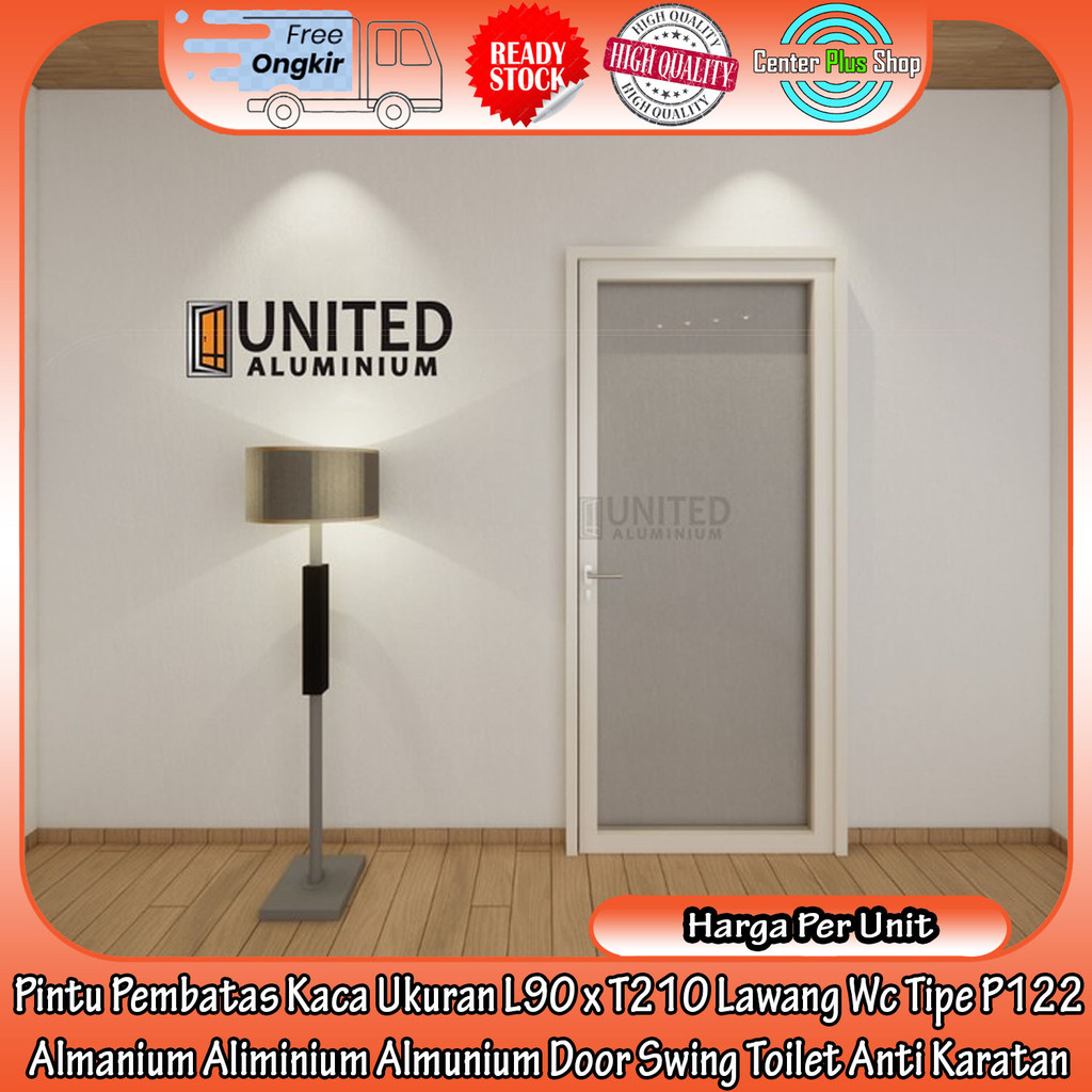 Jual United Aluminium Co Id Pintu Aluminium Pembatas Kaca Tipe P122 Ukuran L90 X T210 90x210 90 ...
