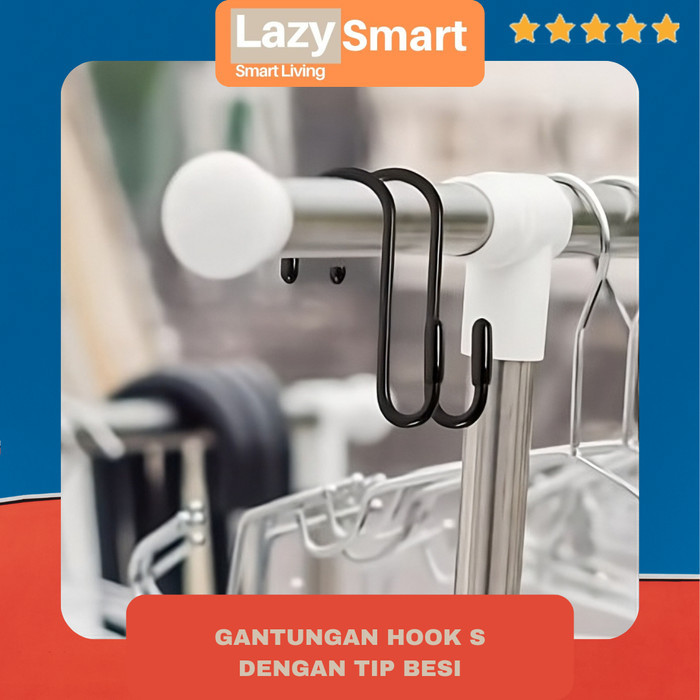 Jual Gantungan Hook S Dengan Tip Penahan Besi Anti Slip Serbaguna ...