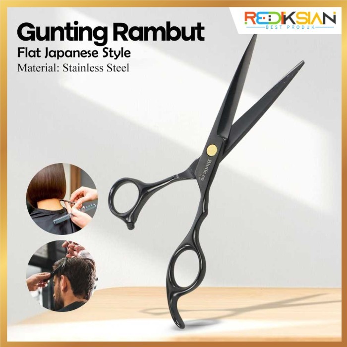 Jual Biutte.co Gunting Rambut Stainless Steel Flat Japanese Style ...
