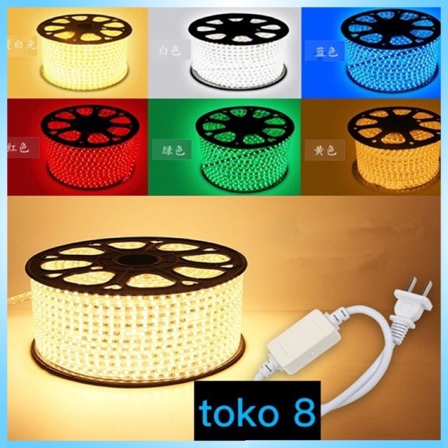 Jual LAMPU LED STRIP SELANG 5050 SMD AC 220V METERAN (1M-100M) OUTDOOR AND INDOOR (LAMPU TIK TOK ...