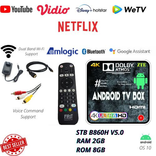 Jual STB ANDROID ZTE B860H V5 SIAP PAKAI (OPEN CHANNEL +500 CHANNEL) | Shopee Indonesia