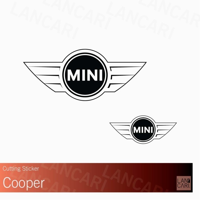 Jual Sticker Cutting Mini Cooper Vinyl Cut Stiker | Shopee Indonesia