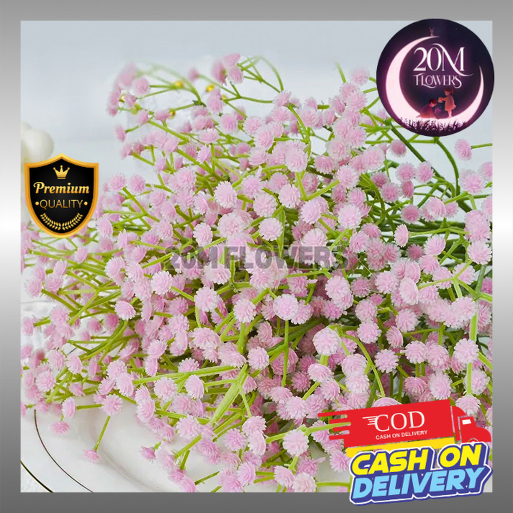 Jual 1 PCS Bunga Pikkok Tangkai Panjang Cabang 5 Artificial Bunga Baby ...
