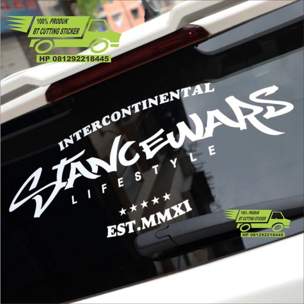 Jual stiker kaca mobil stiker stancewars stiker jdm stiker racing ...