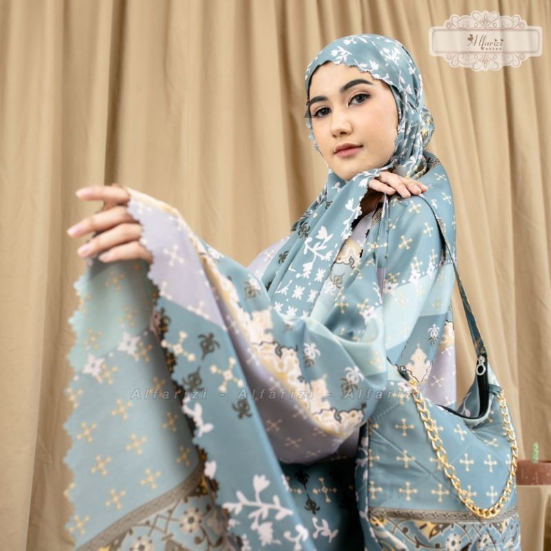 Jual (FREE TASBIH) MUKENA DEWASA 2 IN 1 ALFIRA DIORA SILK PREMIUM MOTIP ...