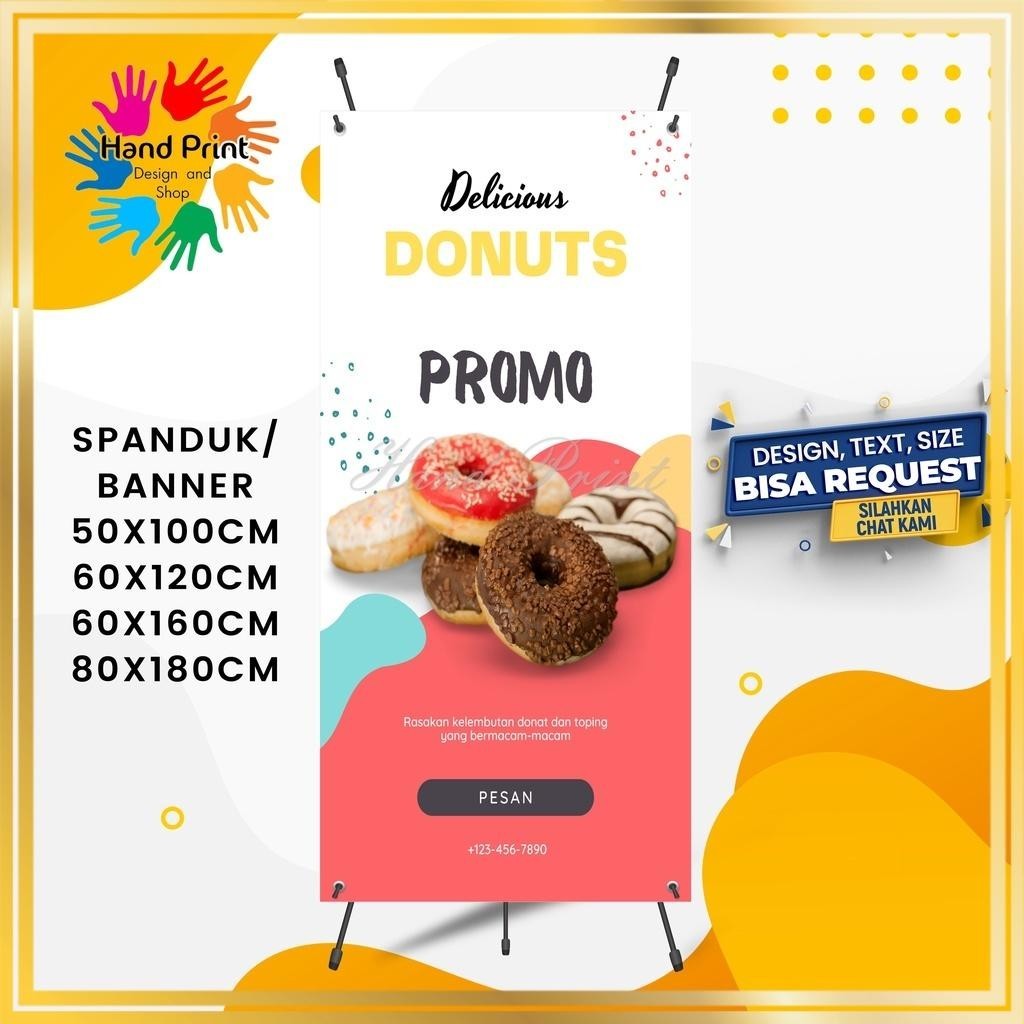 Jual SPANDUK / BANNER Jualan Donat Sweet Donuts Makanan H Spanduk ...