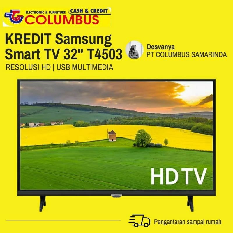 Jual KREDIT Smart TV + Digital TV Samsung 32 Inchi T4503 Resolusi HD ...