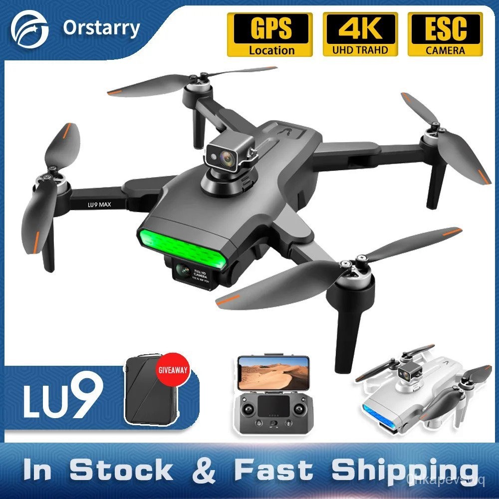 Jual LU9 /Max Drone GPS Kamera Ganda 4K HD, Mainan Quadcopter RC Lipat ...
