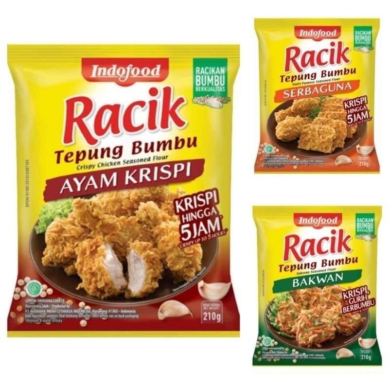 Jual Indofood Racik Tepung Bumbu 210 gr All Varian (Ayam Krispi ...