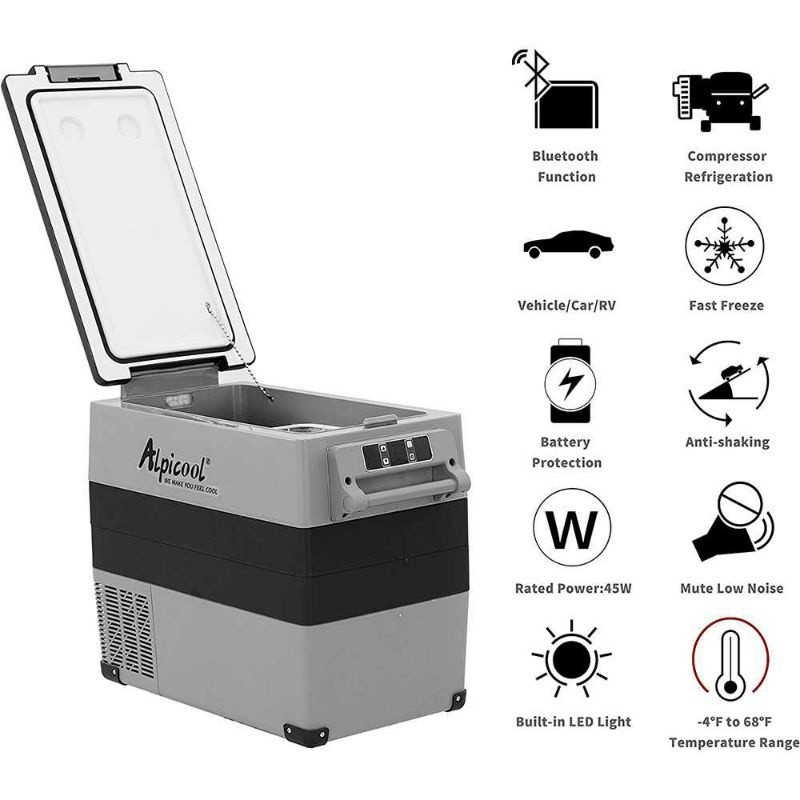 Jual Alpicool Kulkas Portable Mobil Mini Fridge Freezer 55L - CF55 ...