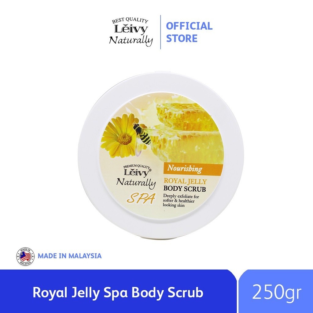 Jual Leivy SPA Body Scrub Royal Jelly - 250gr | Shopee Indonesia