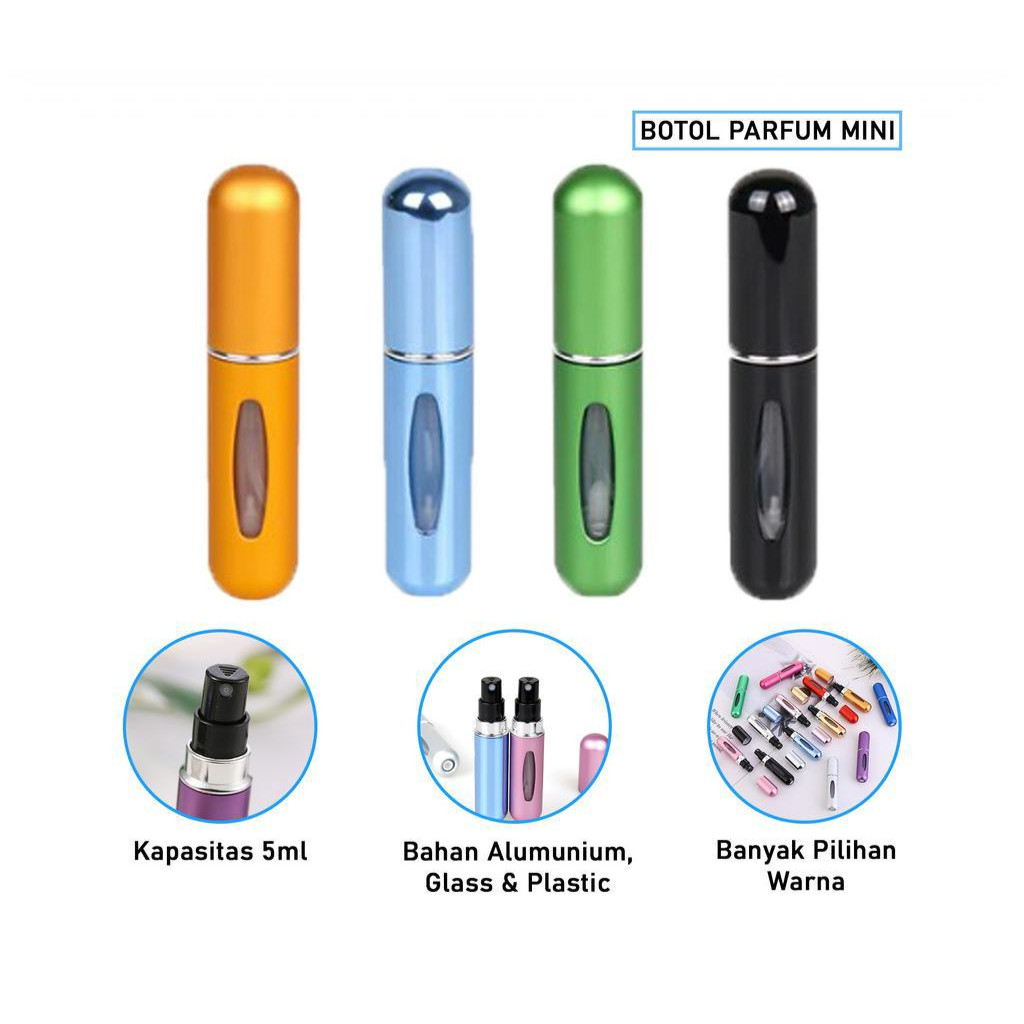 Jual Botol parfum mini Macca H458 5ml botol parfum aluminium botol parfum isi ulang 5 ml mini ...