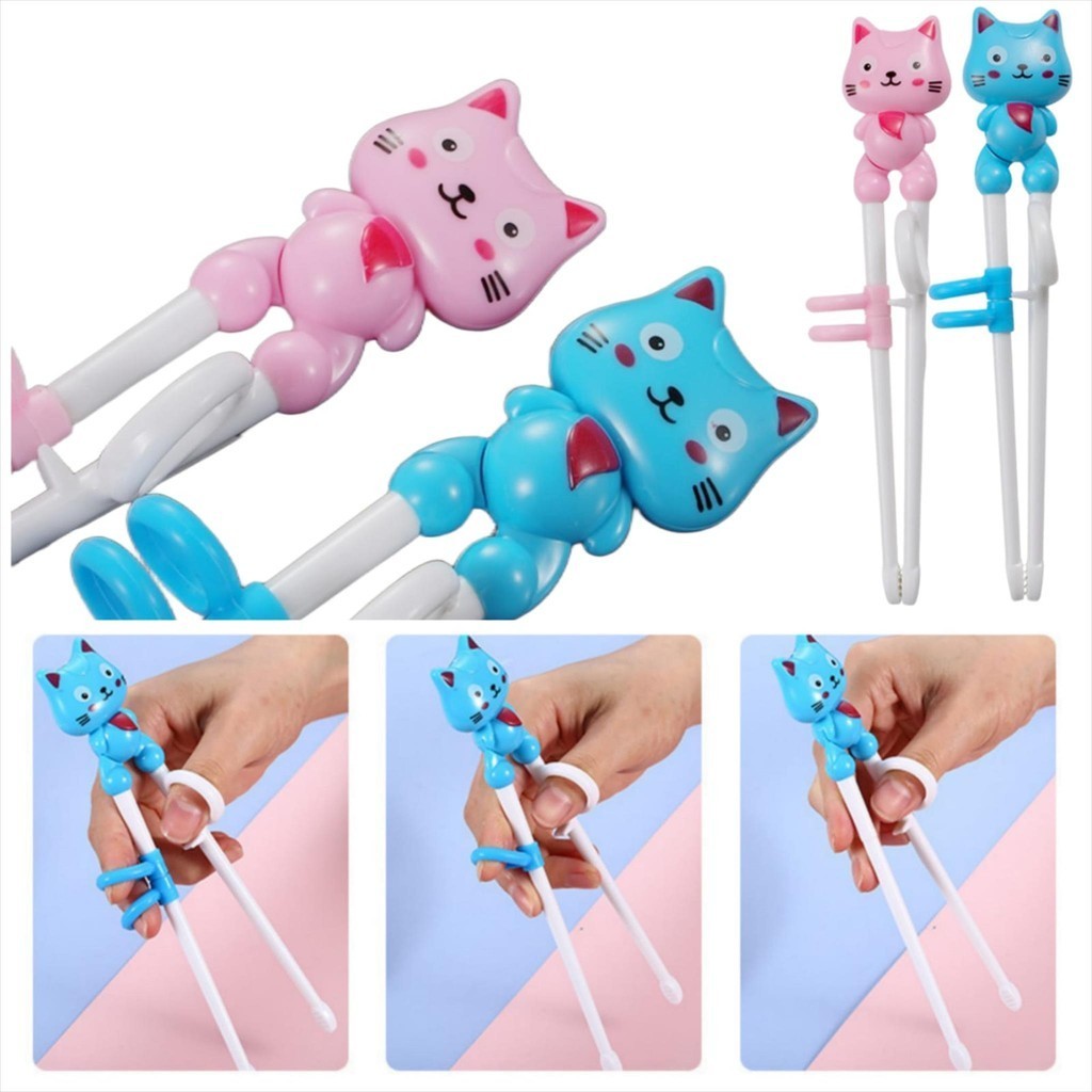 Jual JM0137 Training Chopstick Cat Sumpit Anak Latihan Baby Toddler TK ...