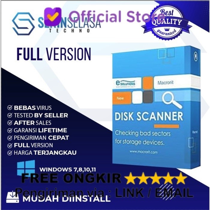 Jual Software Scan Bad Sector Hard Disk: Macrorit Disk Scanner [WIN ...
