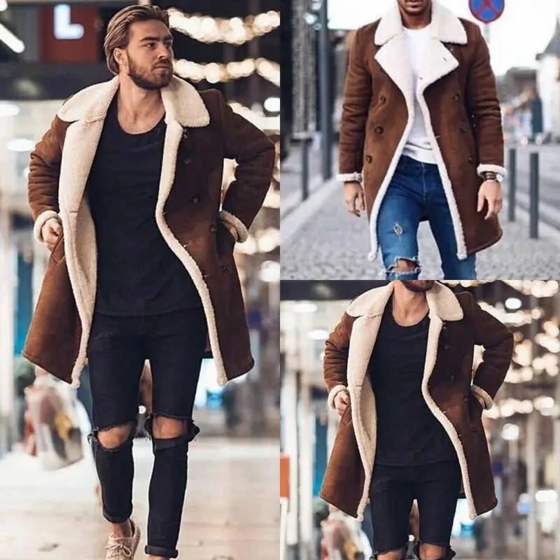 Jual Jaket habib Coat lapis Bulu Domba sintetis Kasual Bahan Polar ...
