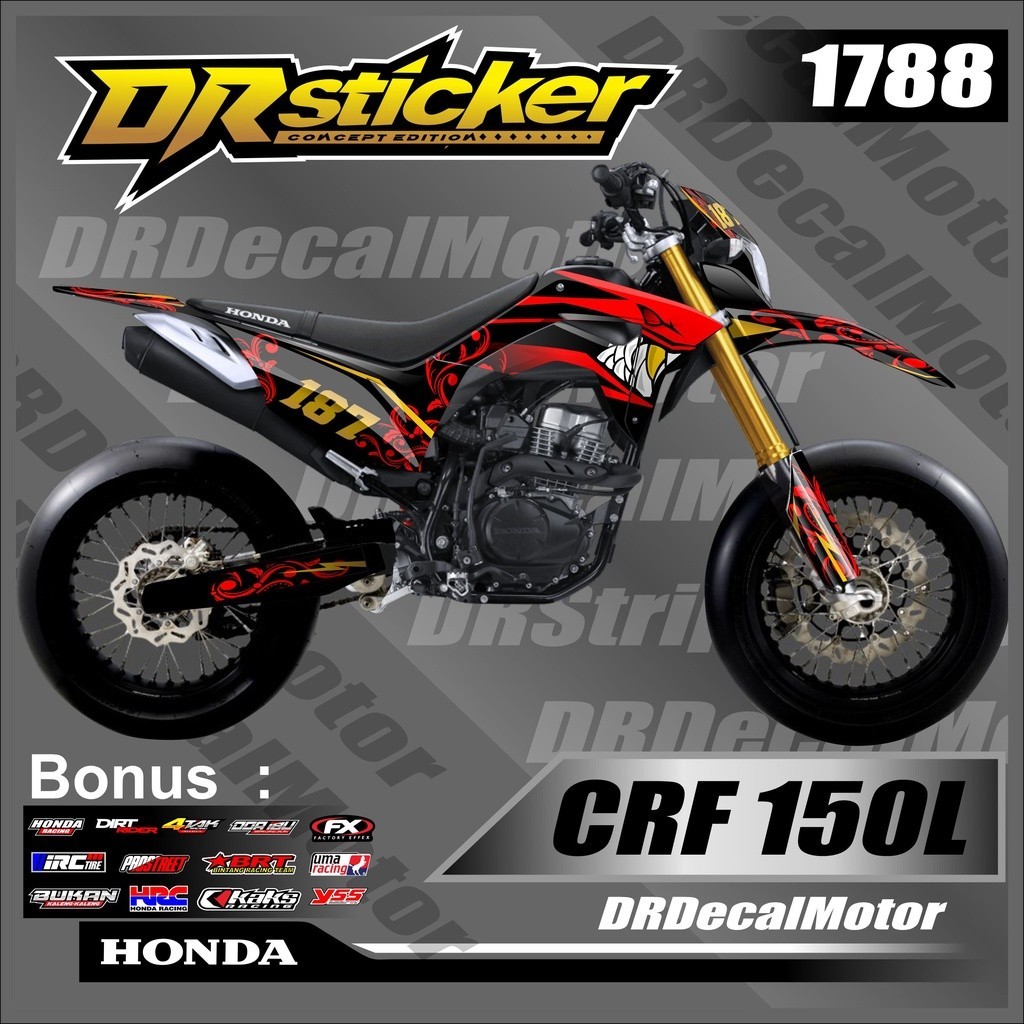 Jual Decal Stiker CRF 150 L Costum design - Decal Full Body CRF 150 L ...