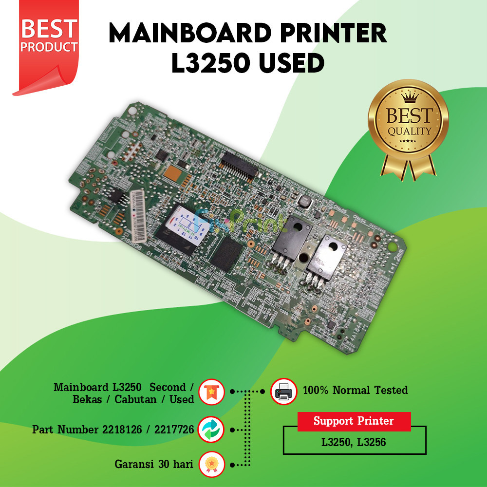 Jual Board Printer Epson L3250 Used, Mainboard Printer L3250 Bekas Like ...