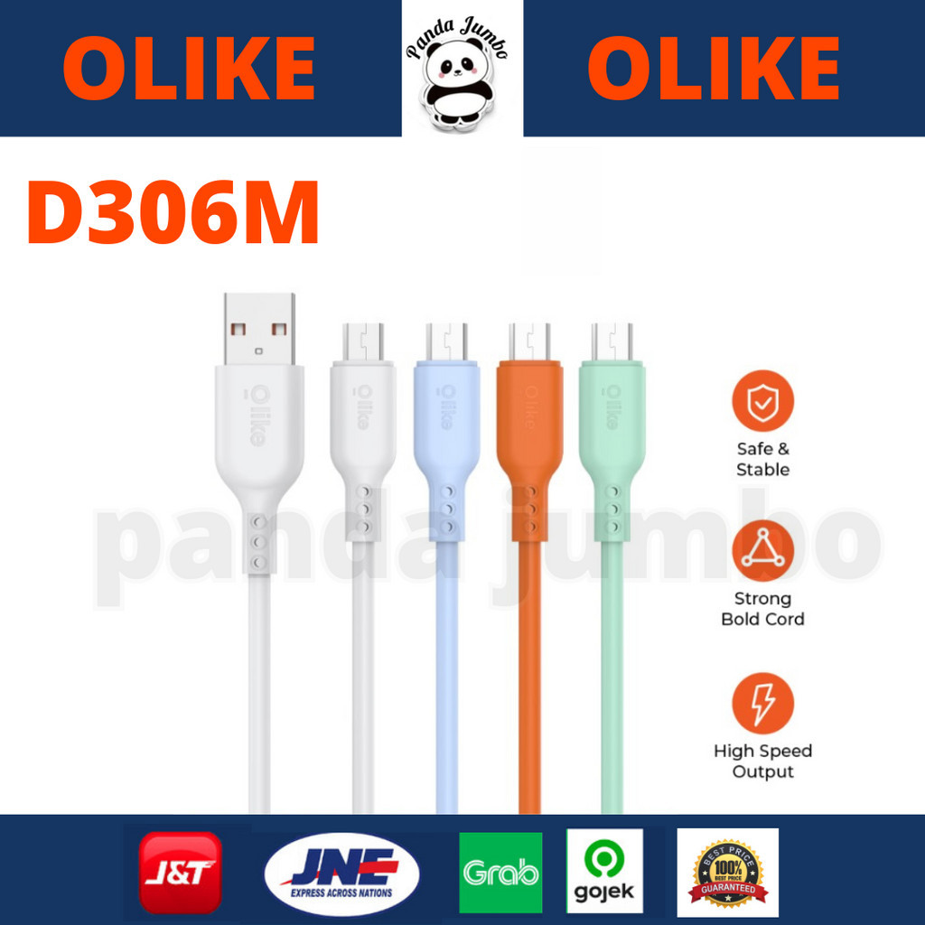 Jual ECERAN OLIKE D306M KABEL DATA MICRO 2,1A 100CM (PJ) | Shopee Indonesia