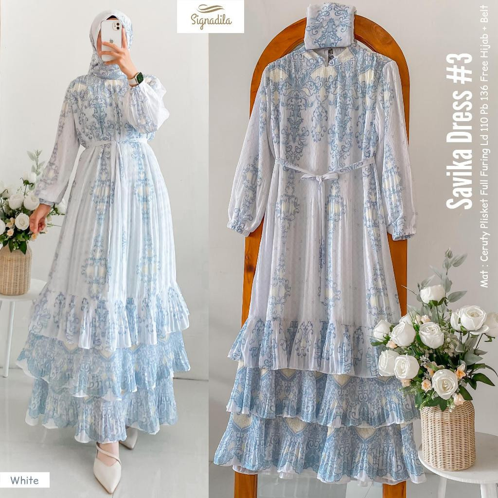 Jual RAMADAN BERKAH PROMO GAJIAN [ NEW ] GAMIS TERBARU SAVIKA SET HIJAB ...