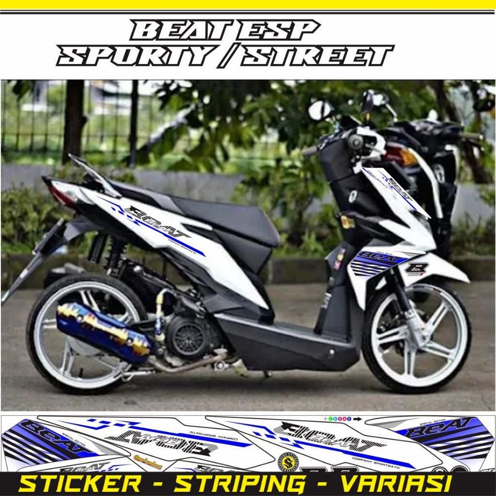 Jual STRIPING TERLARIS striping beat esp 2016 2019 variasi stiker ...