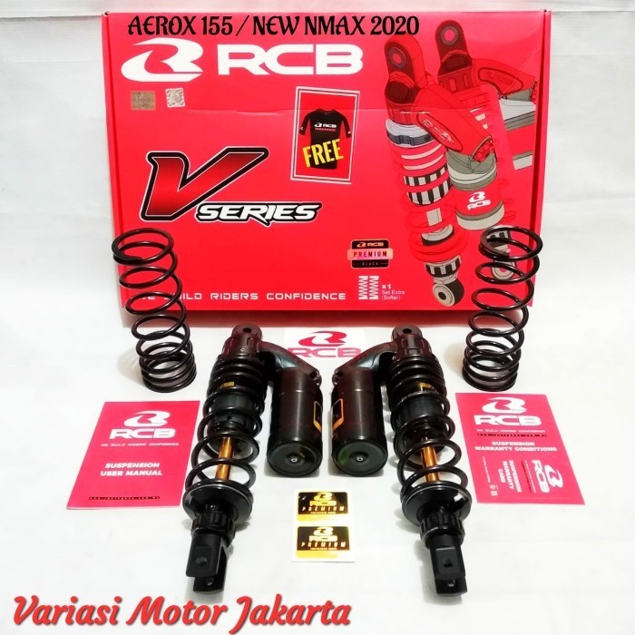 Jual Produk quality Shockbreaker RCB VD Series Aerox 155 NMax 2020 - Black ORIGINAL | Shopee ...