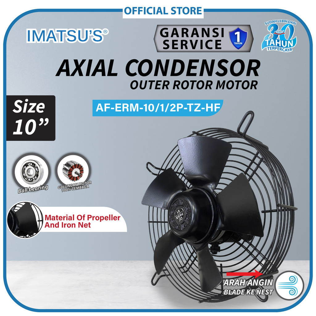 Jual Axial Fan 10 Inch Fan Condensor Kipas Chiller Condenser 10" 220V ...