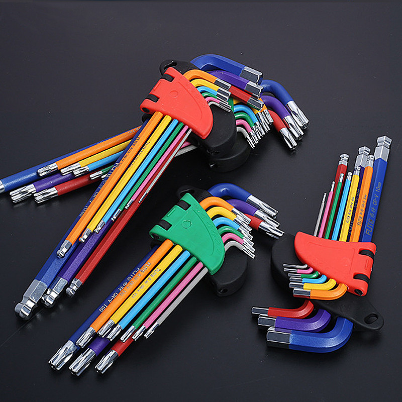 Jual Allen Key Set Hex Wrench Screwdriver Set Hexagon Spanner Universal ...