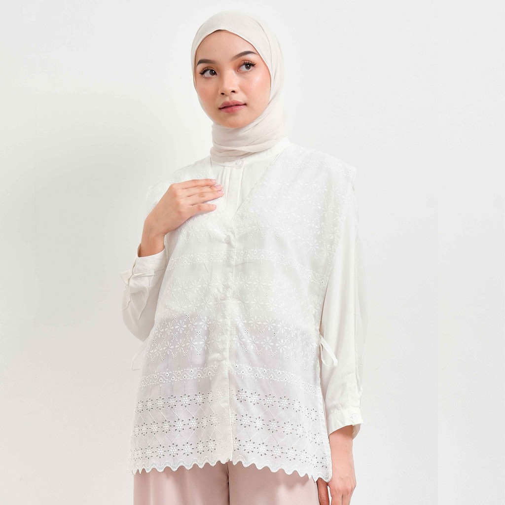Jual GIYOMI ID - Nami Vest / Vest Wanita / Vest Bahan Katun Bordir ...