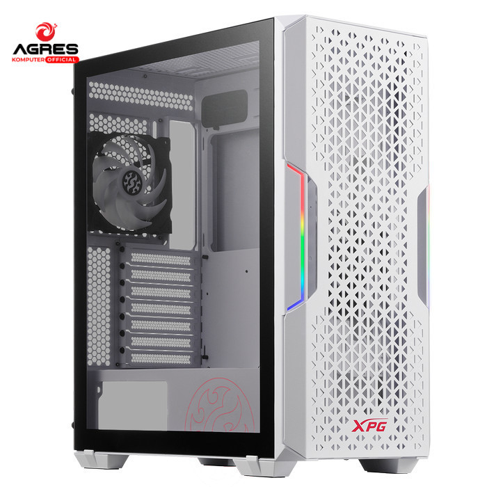 Jual ADATA XPG PC CASE ATX STARKER AIR WHITE (1X 120MM XPG VENTO ARGB ...