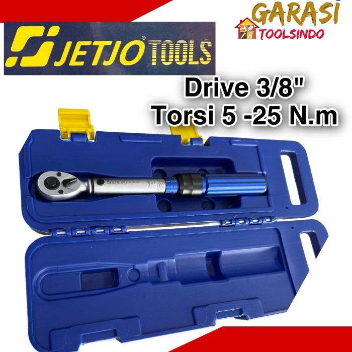 Jual JETJO TOOLS Kunci torsi 5 - 25 nm 3/8" kunci momen torque wrench ...