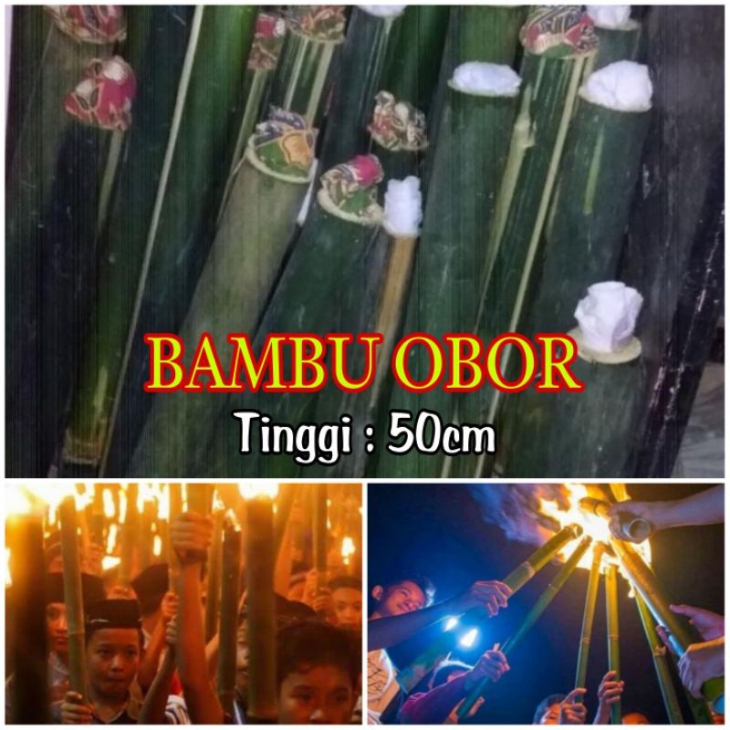 Jual Bambu Obor Pakai Sumbu Panjang 50cm Obor Bambu Siap Pakai | Shopee ...