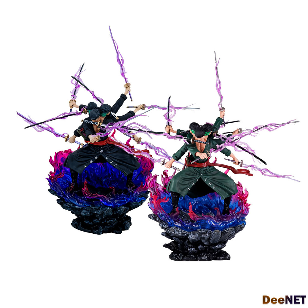 Jual Roronoa Zoro Three Heads Six Arms Nine Sword One Piece 39cm Action ...