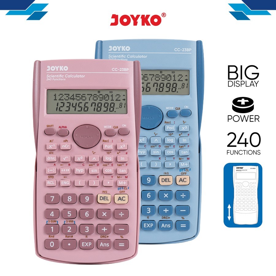 Jual JOYKO CC-23BP Scientific Calculator 240 Fungsi Sama FX-350MS ...