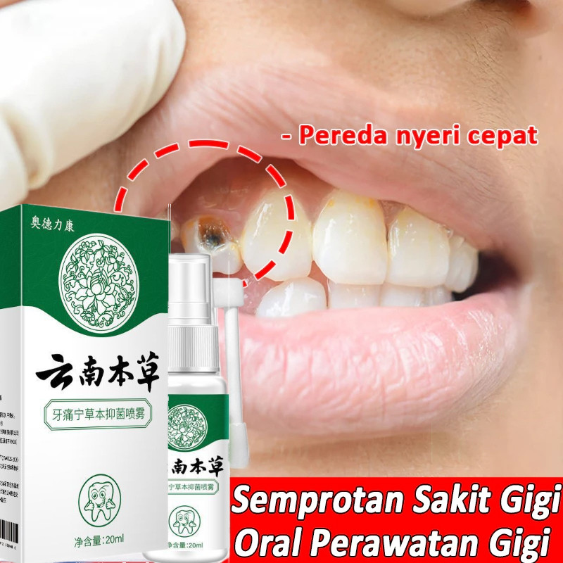 Jual Toothache Spray gigi bengkak Semprotan pereda nyeri sakit gigi ...