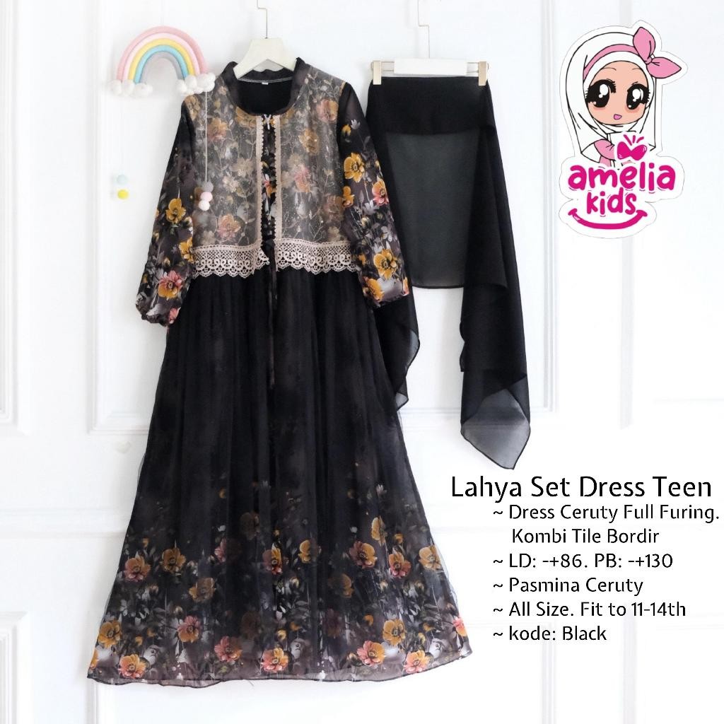 Jual 2302 LAHYA SET DRESS TEEN by AMELiaKiDS // ONESTUFF | Shopee Indonesia