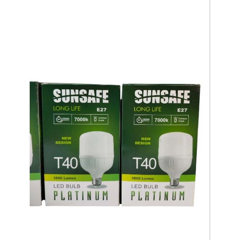 Jual Bola lampu pijar LED T40/cahaya putih/Sunsafe Platinum | Shopee ...