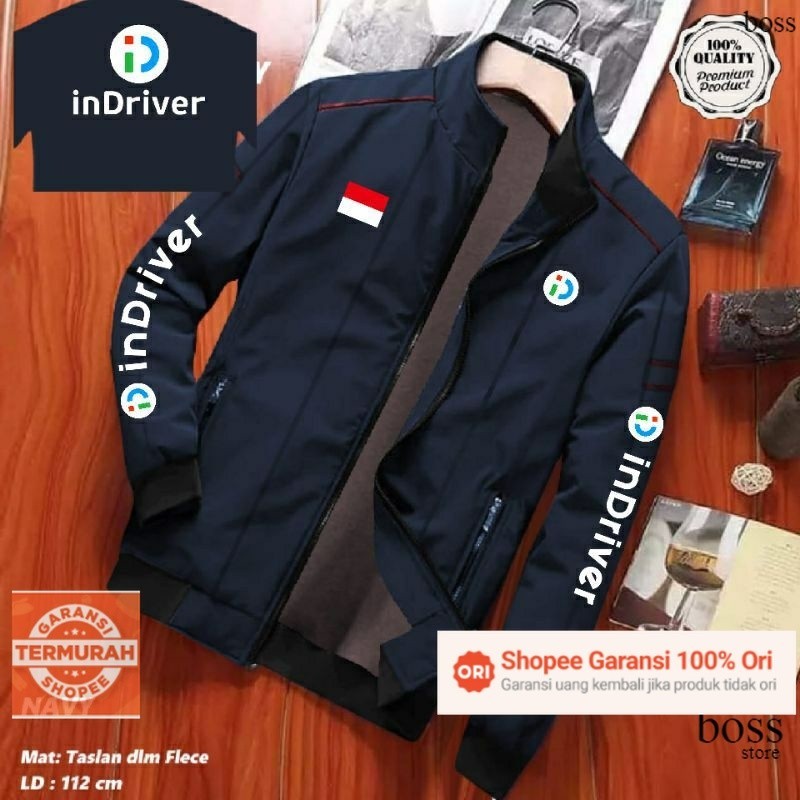 Jual JAKET INDRIVER / IN DRIVER JAKET PRIA TERBARU KEREN TEBAL jaket ...