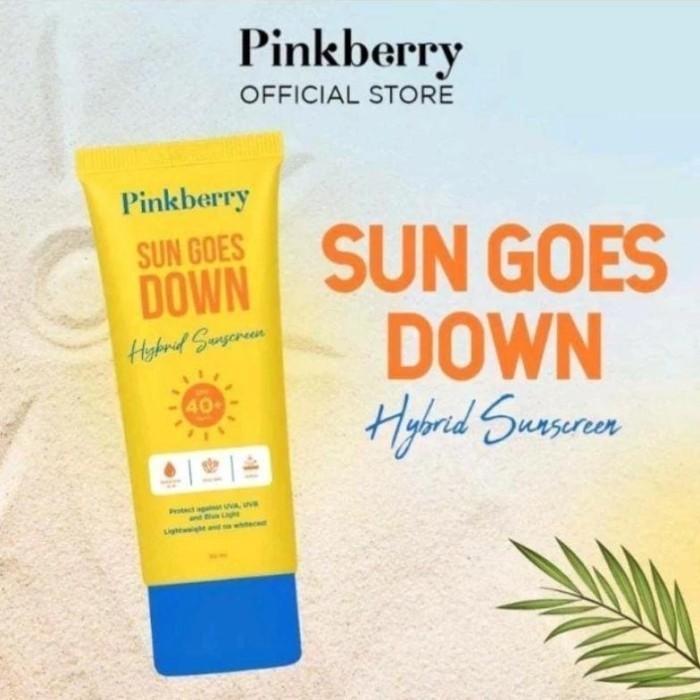 Jual (BARNIK) Pinkberry Sun Goes Down Hybrid Sunscreen SPF 40+ PA ...