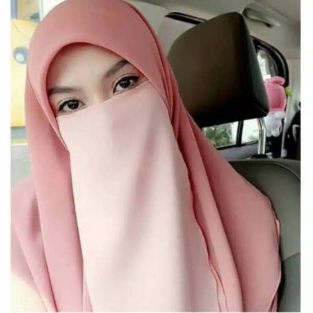 Jual Cadar Tali 2 Layer Diamond Cadar Niqob Niqab Tanpa Jahitan Bawah Mata Hijab Jilbab Kerudung ...
