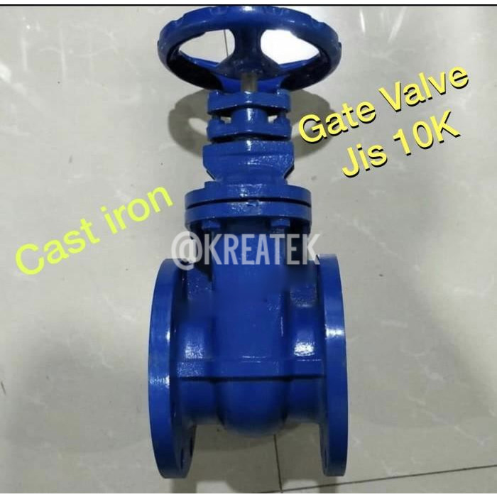 Jual 3" Gate Valve Jis 10k Cast iron -10 K Stop Kran DN80 DN 80 besi ...