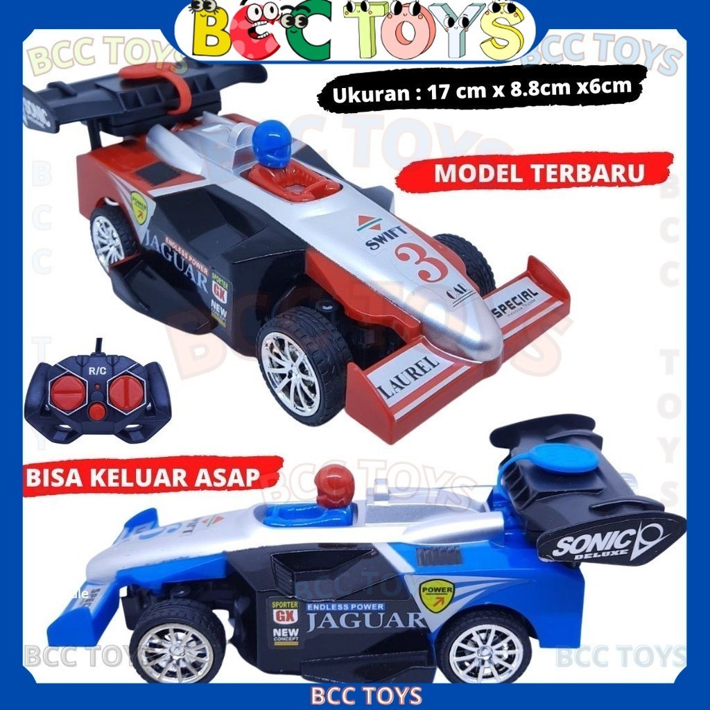 Jual Mainan Anak Mobil Balap Remote Control Bisa Mengeluarkan Asap Rc ...